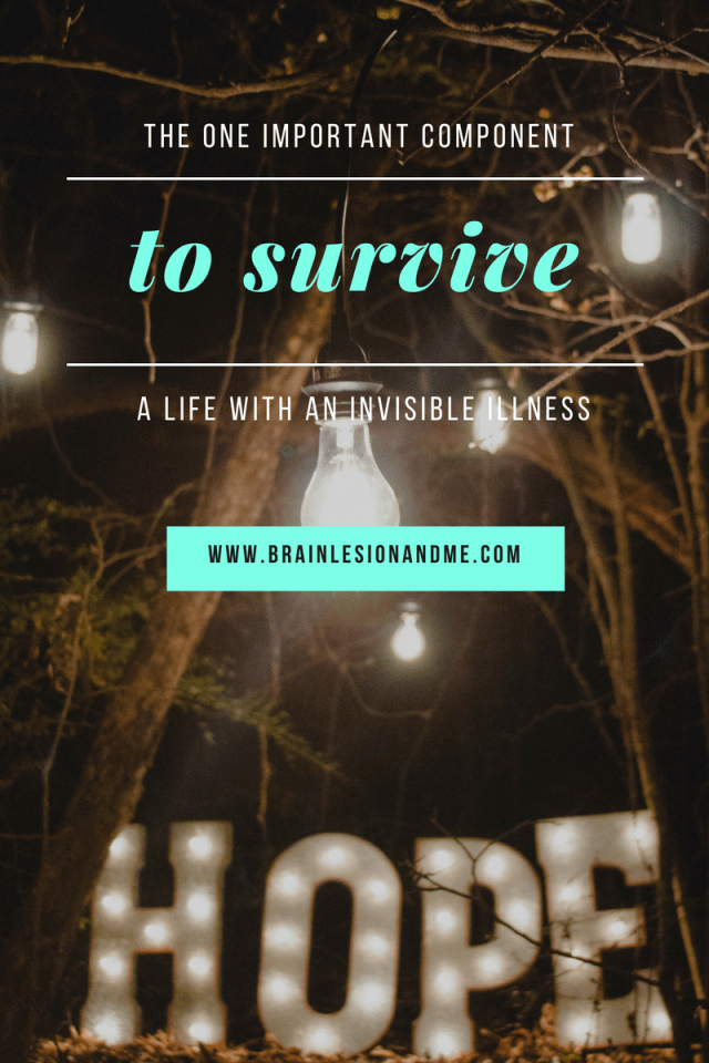 The one important component to survive a life with an invisible illness ...